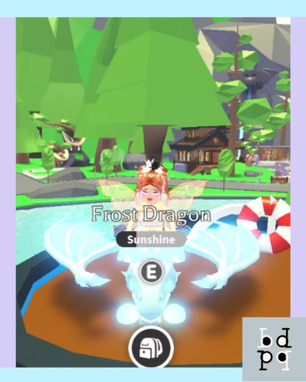 Frost Dragon Adopt Me Legendary Pet, Video Gaming, Gaming Accessories ...