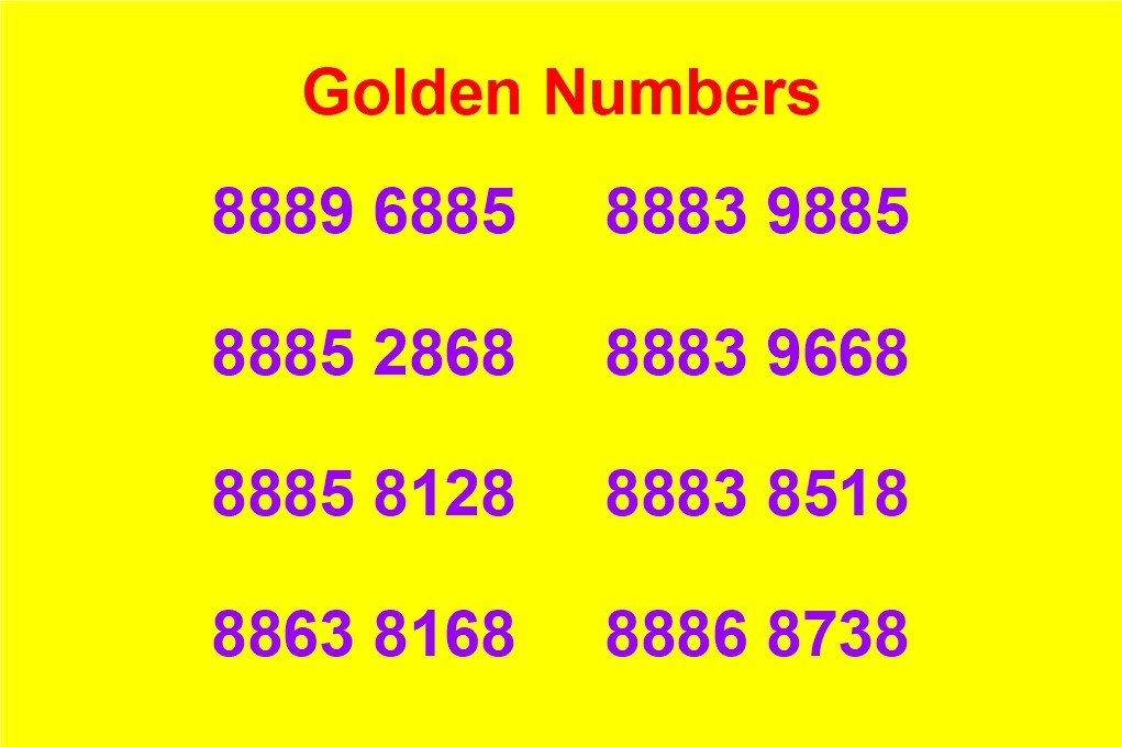 Golden Number Postpaid Number Mobile Number Auspicious Number Lucky ...