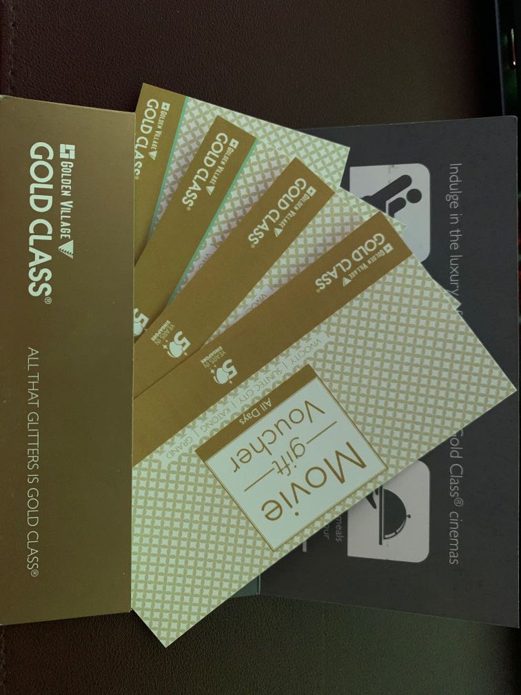 GV Gold Class, Tickets & Vouchers, Vouchers on Carousell