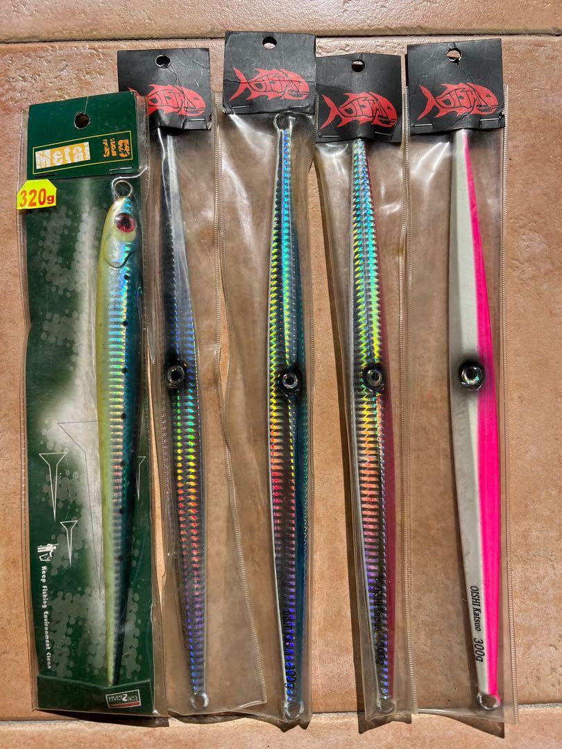 Heavy jigs for sale- 300-320g, Sports Equipment, Fishing on Carousell