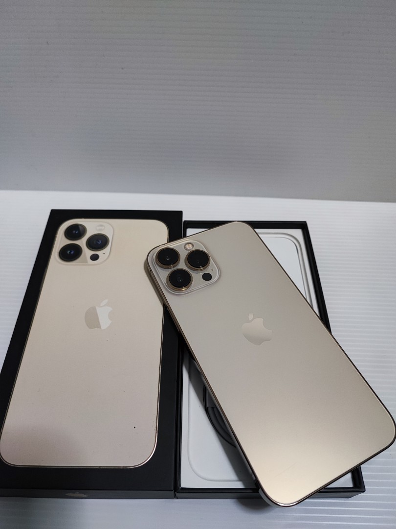Iphone 13 pro max 128gb gold 100% perfect condition, Mobile Phones ...