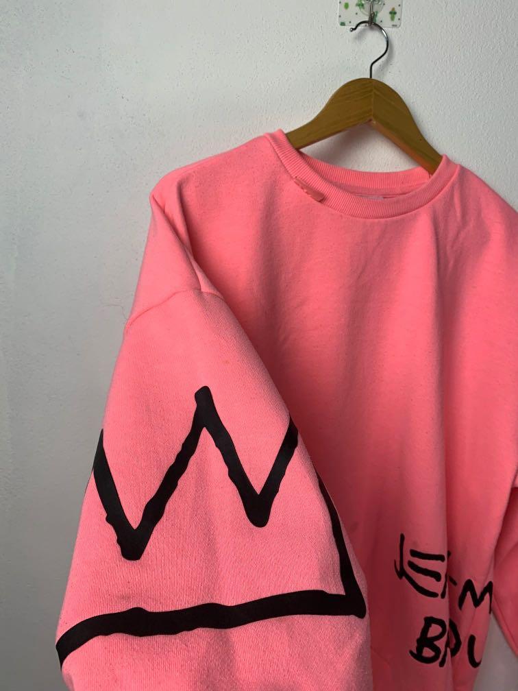 JEAN MICHEL BASQUIAT PINK SWEATSHIRT OVERSIZE, Men's Fashion, Coats ...