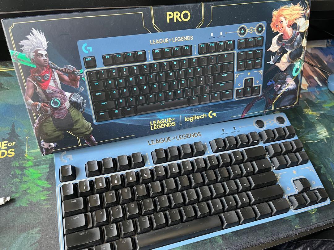 Logitech G Pro LoL主題 電競keyboard, 電腦＆科技, 電腦周邊及配件, 電腦鍵盤及相關產品 - Carousell