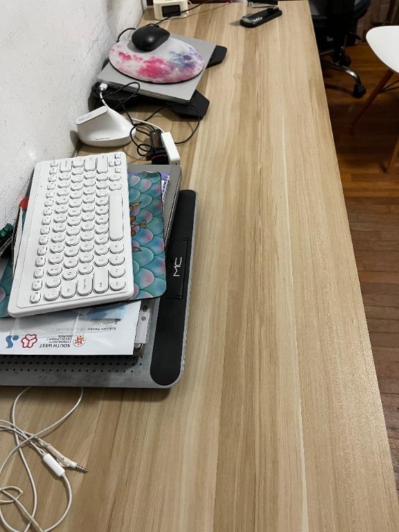 Long Study Table, Furniture & Home Living, Furniture, Tables & Sets on ...