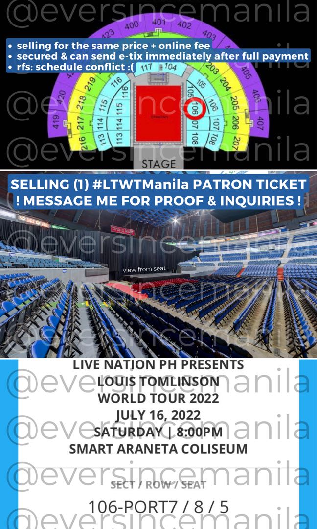LTWT Manila Patron Ticket, Tickets & Vouchers, Event Tickets on Carousell