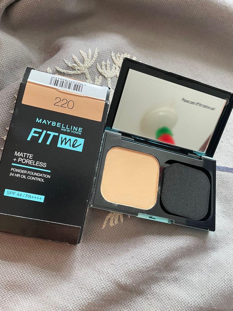 Maybelline Fit Me Powder Foundation 220, Beauty & Personal Care, Face ...