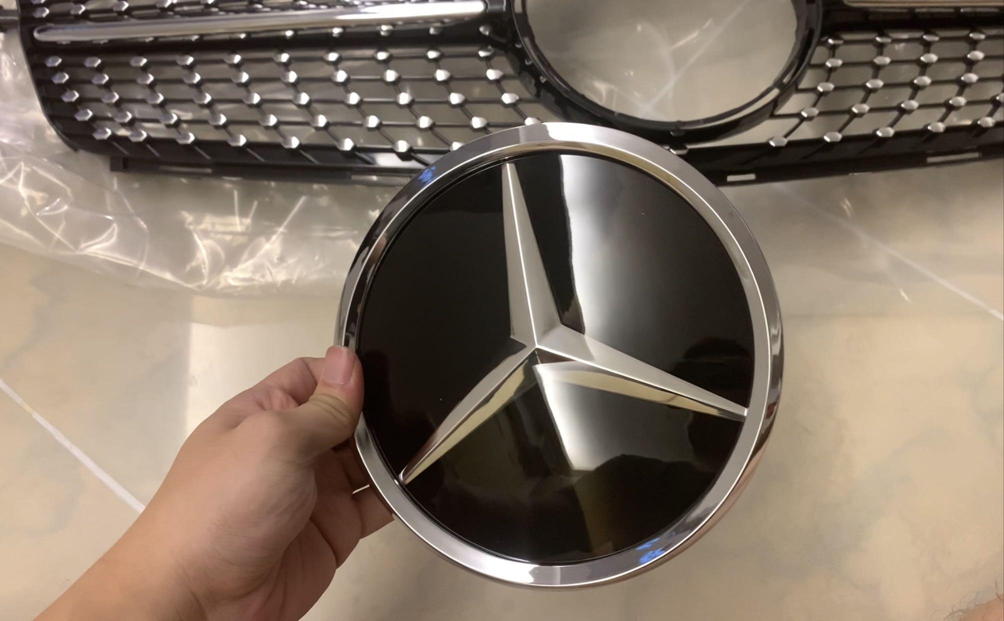 Mercedes Benz W204 C180 C200 C250 Grill 3D Mirror Star Emblem 2008-2014 ...
