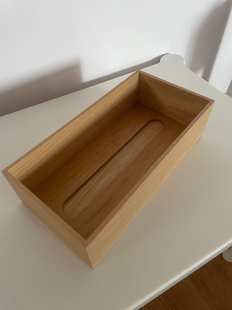 Muji Wooden Tissue Case, Furniture & Home Living, Home Decor, Other ...