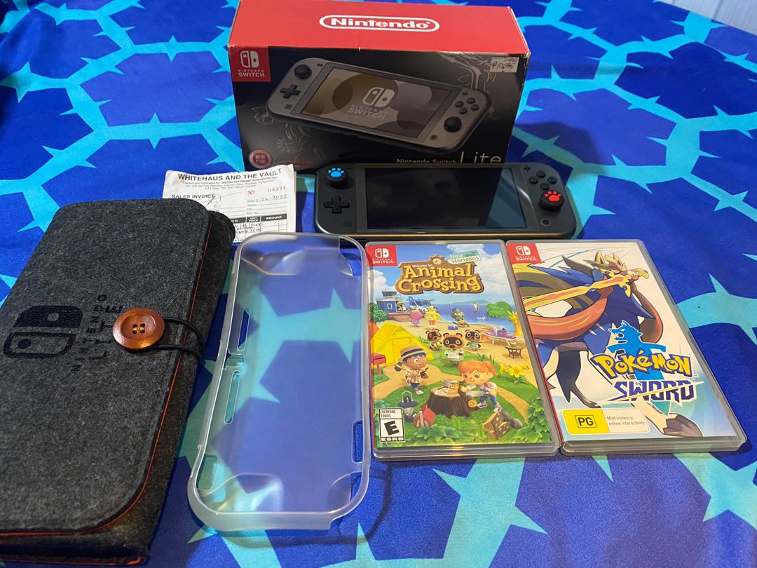 Nintendo Switch Lite Limited Edition (Dialga and Palkia), Video Gaming ...