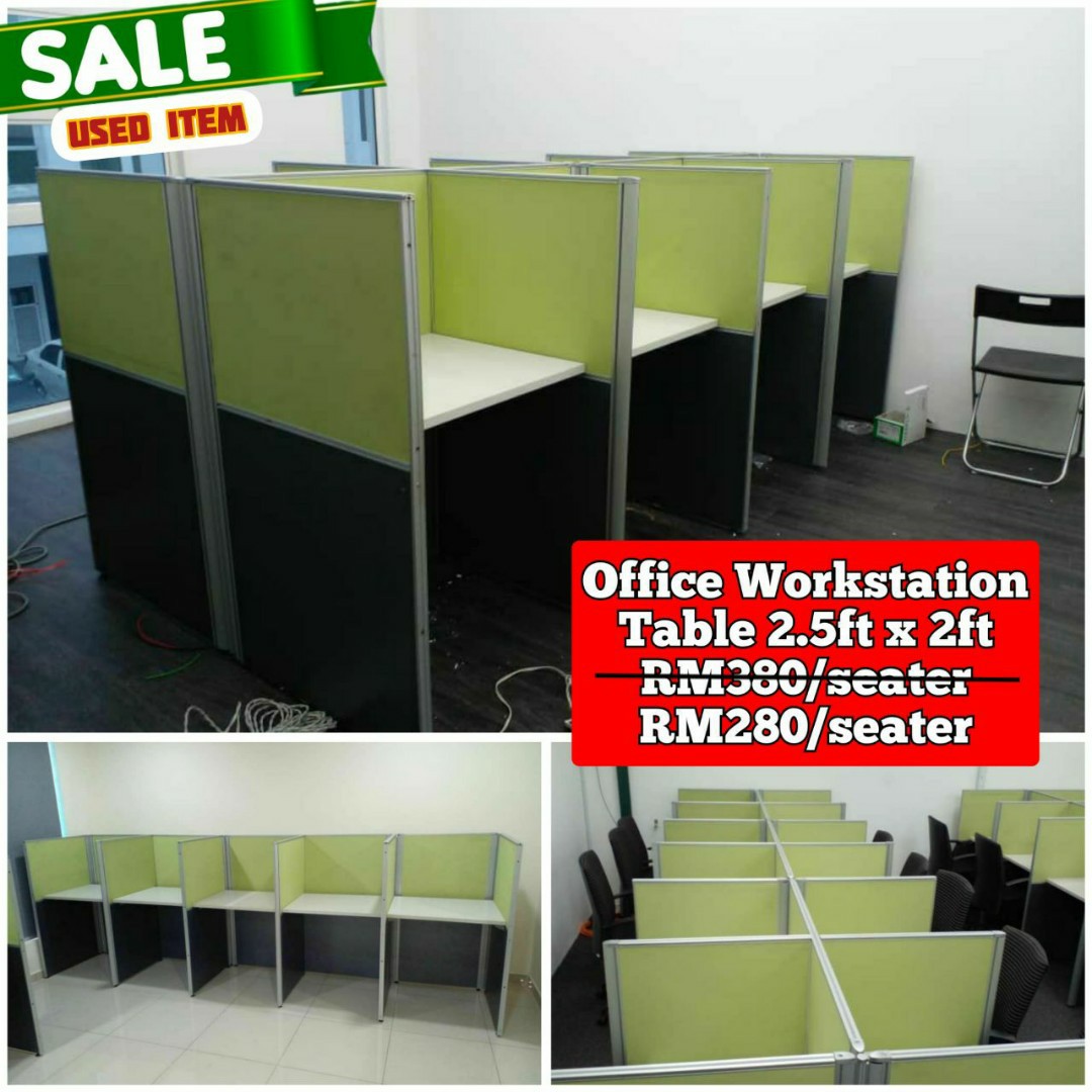 Office Workstation Table Used Furniture, Furniture & Home Living ...
