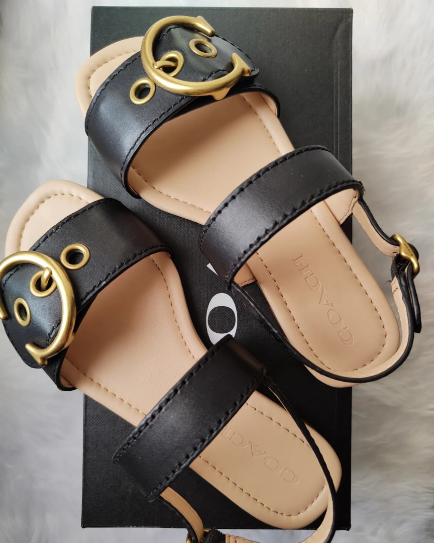 Original COACH Sandals, Women's Fashion, Footwear, Flats & Sandals on ...