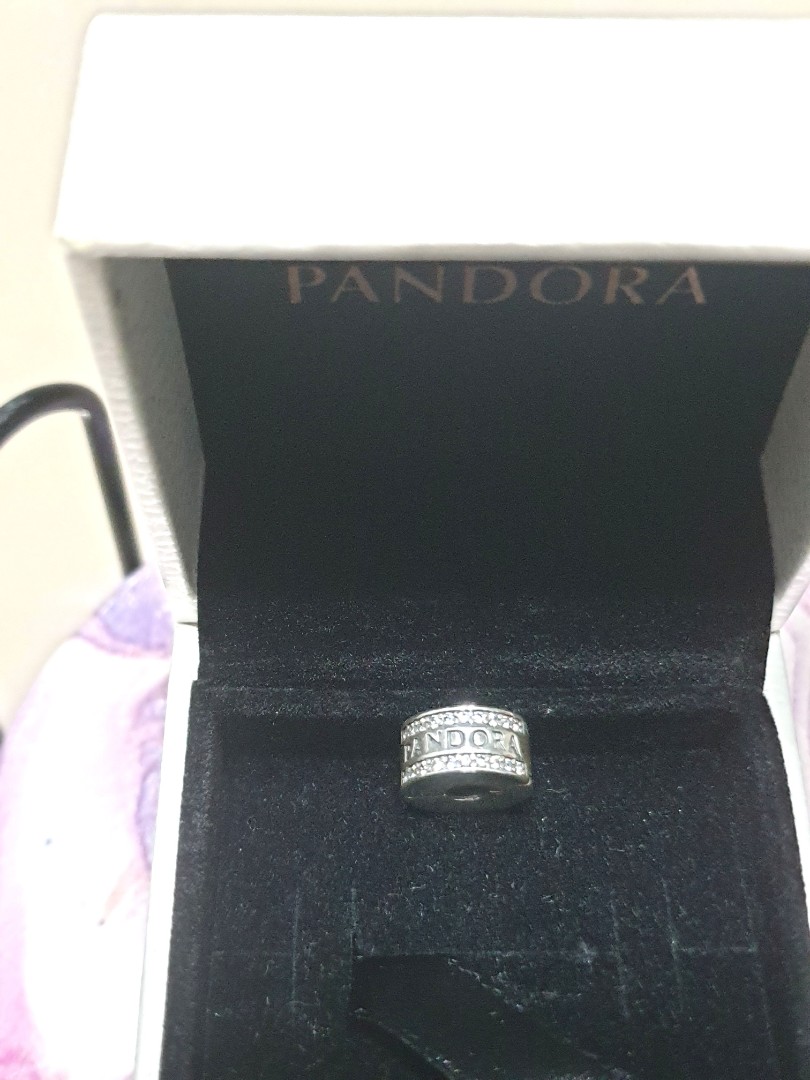 Pandora Logo Clip Charm, Women's Fashion, Jewelry & Organisers, Charms ...