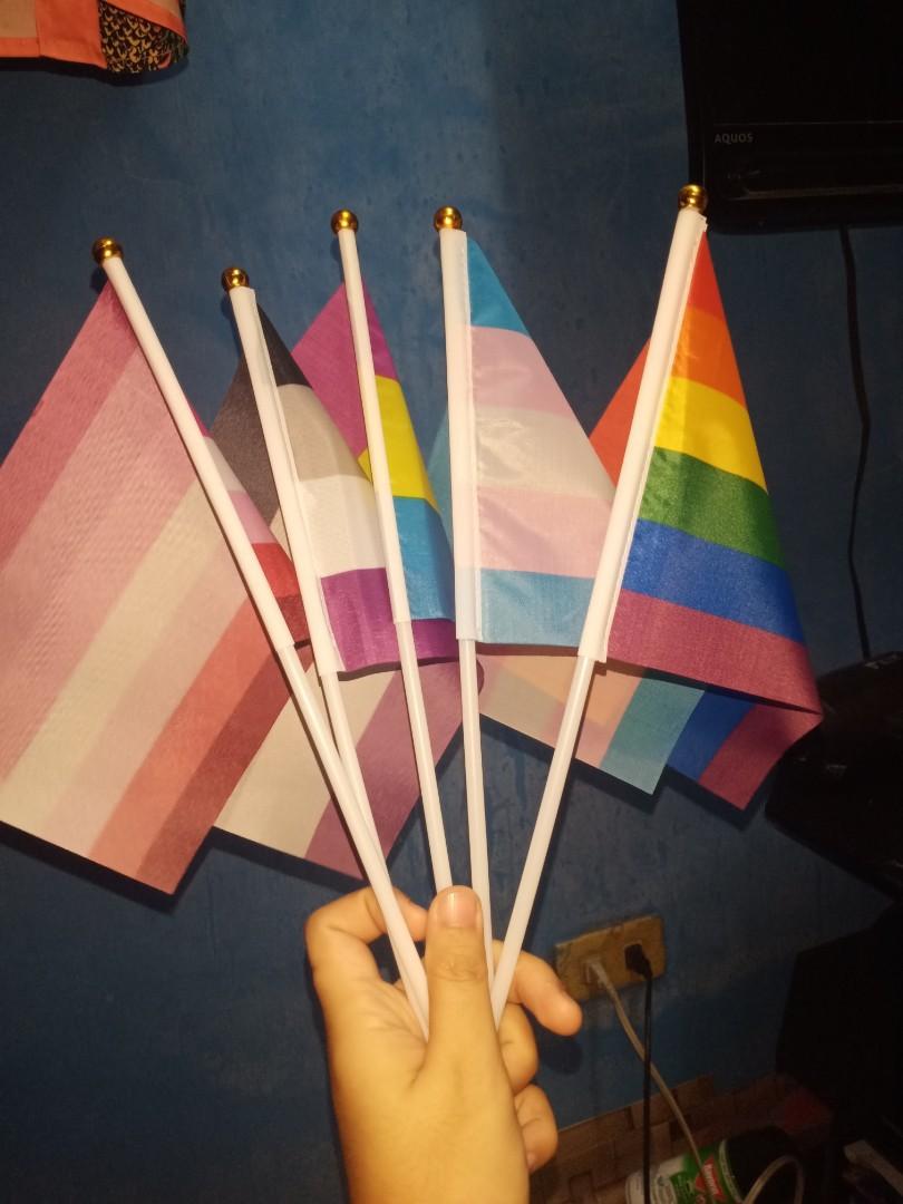 Pansexual flaglets, Hobbies & Toys, Stationary & Craft, Art & Prints on ...