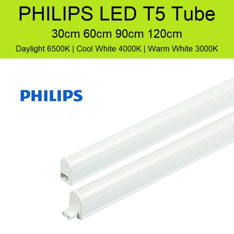 Philips LED T5 Tube Batten, Furniture & Home Living, Lighting & Fans ...