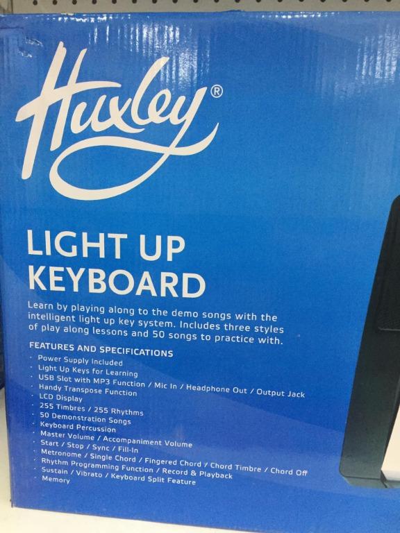 Piano Huxley Light Up Keyboard, Hobbies & Toys, Music & Media, Musical ...