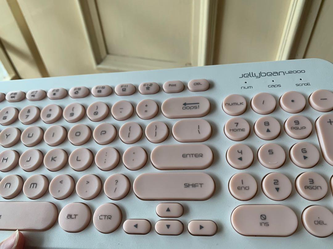 Pink Alcatroz Keyboard Jellybean U2000 - number pad, Computers & Tech ...
