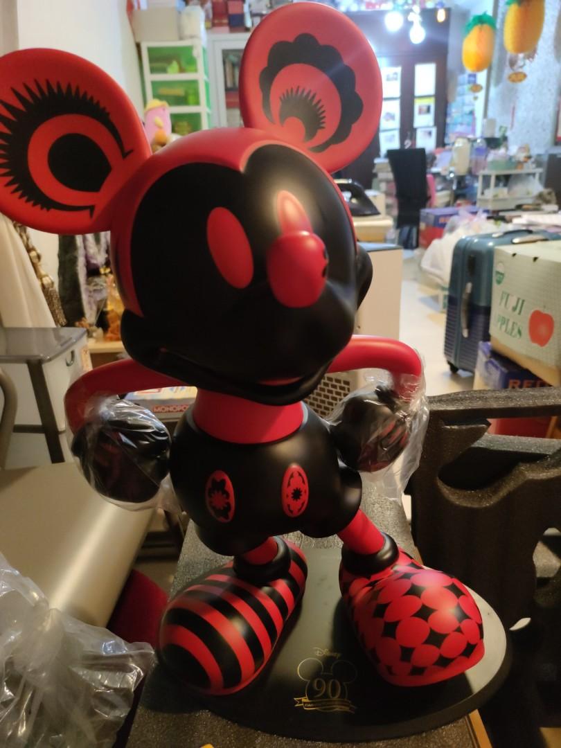 Red and black vintage Mickey mouse 60cm by 36 cm, Hobbies & Toys ...