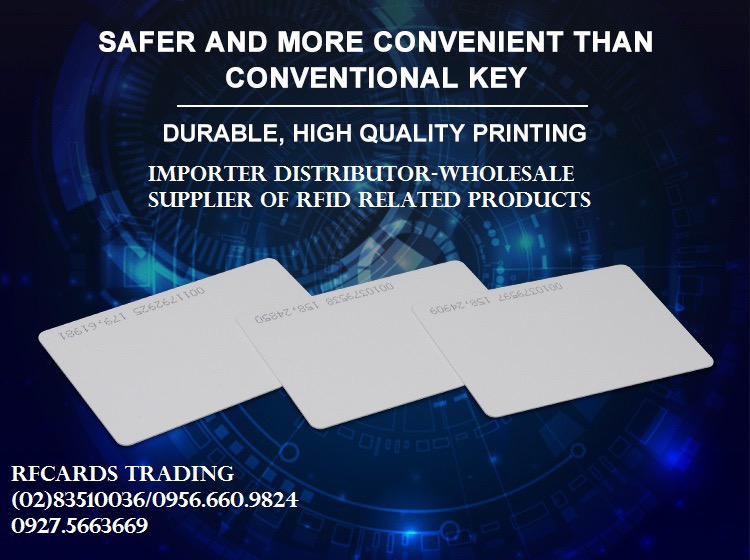 RFID PLAIN WHITE CARD PRINTABLE RFID PVC CARD BLANK MAGNETIC STRIPE ...