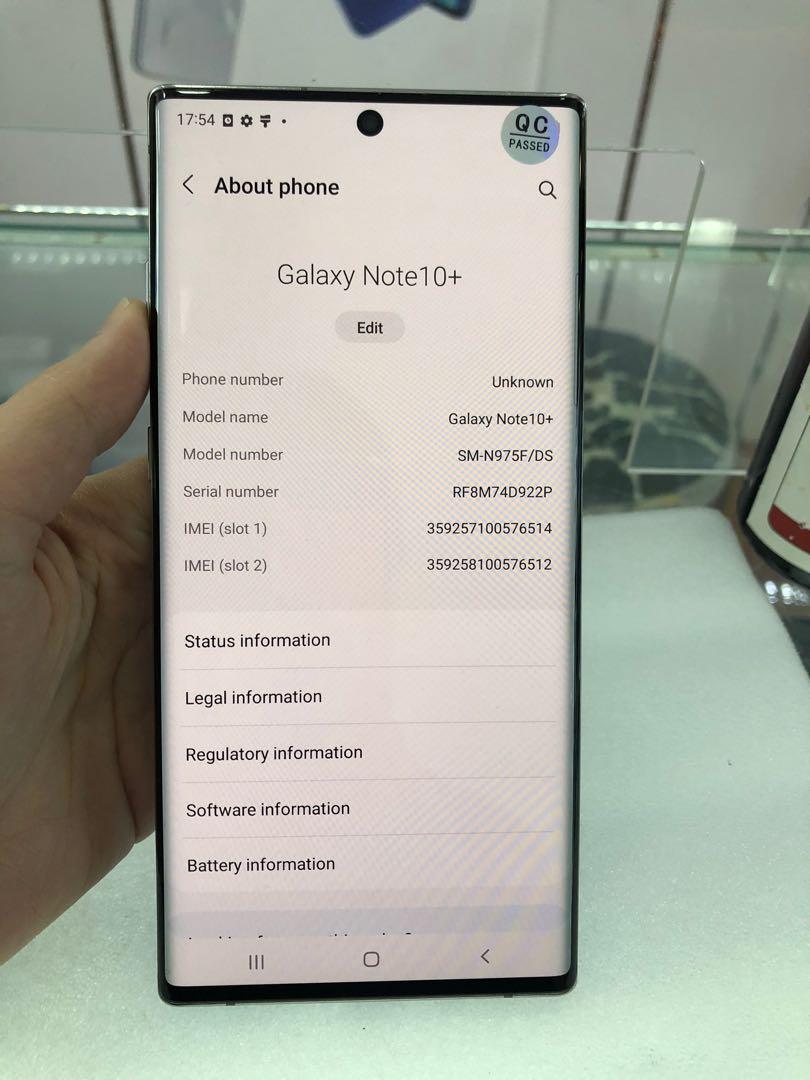 SAMSUNG GALAXY NOTE 10 PLUS 12+512GB AURO GLOW USED UNIT, Mobile Phones ...