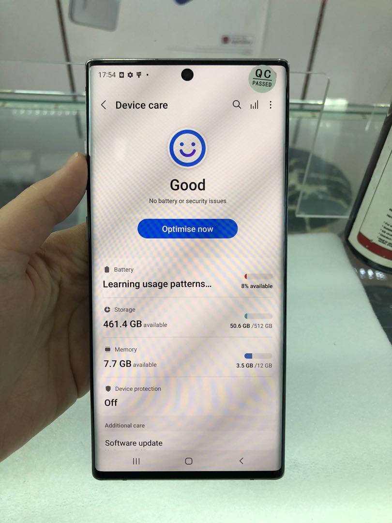 SAMSUNG GALAXY NOTE 10 PLUS 12+512GB AURO GLOW USED UNIT, Mobile Phones ...