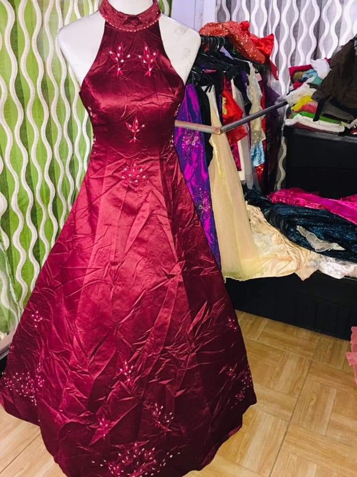 semi gown, Women's Fashion, Dresses & Sets, Evening dresses & gowns on ...