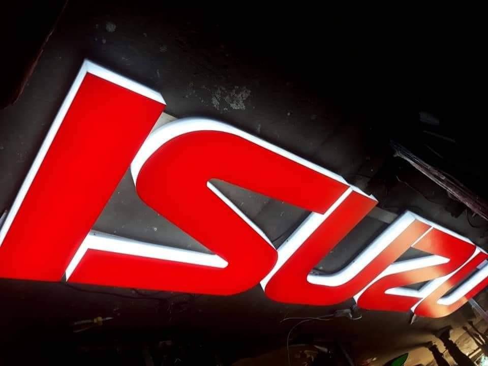 Signage acrylic/stainless/ Build-up/brass, Furniture & Home Living ...