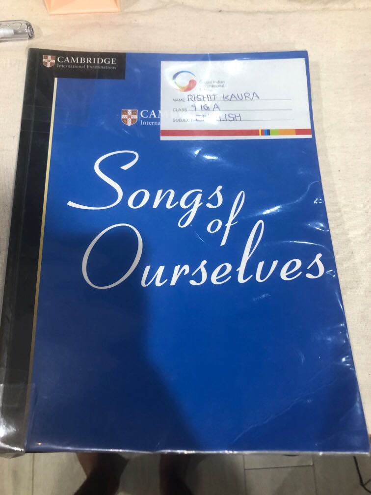 Songs of ourselves- Cambridge poem collection, Hobbies & Toys, Books ...