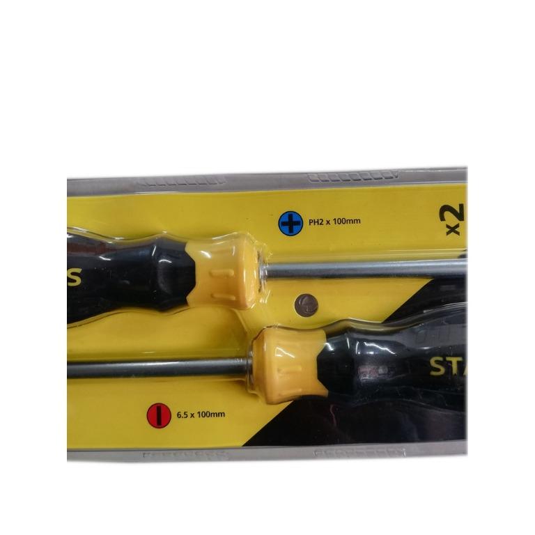 Stanley Screwdriver Set cushion Grip Pair (STMT66670), Commercial ...