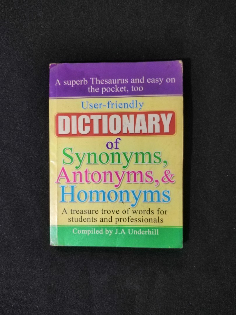 Synonyms, Antonyms, and Homonyms Dictionary, Hobbies & Toys, Books ...