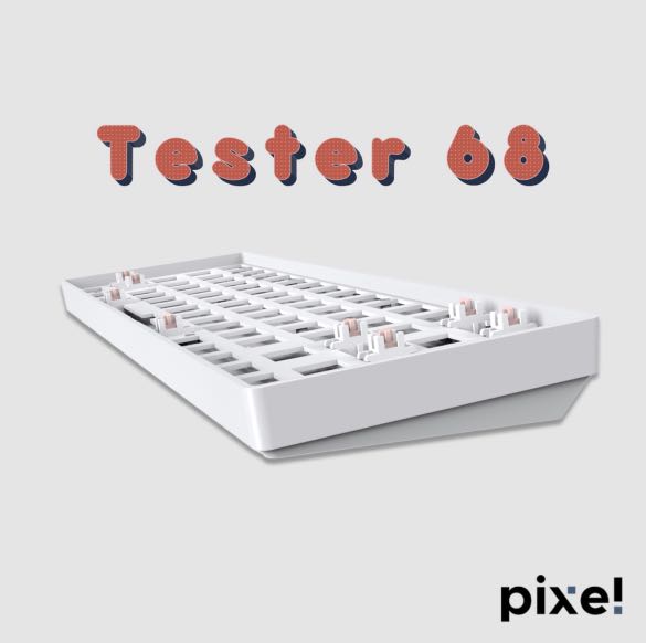Tester 68 Hotswappable keyboard kit, Computers & Tech, Parts ...
