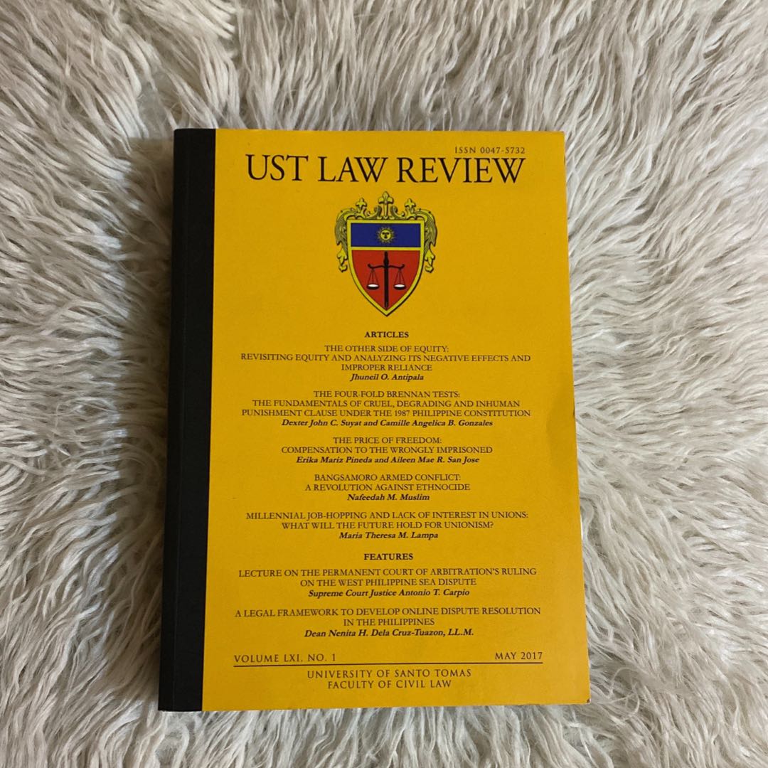 UST LAW REVIEW, Hobbies & Toys, Books & Magazines, Textbooks on Carousell