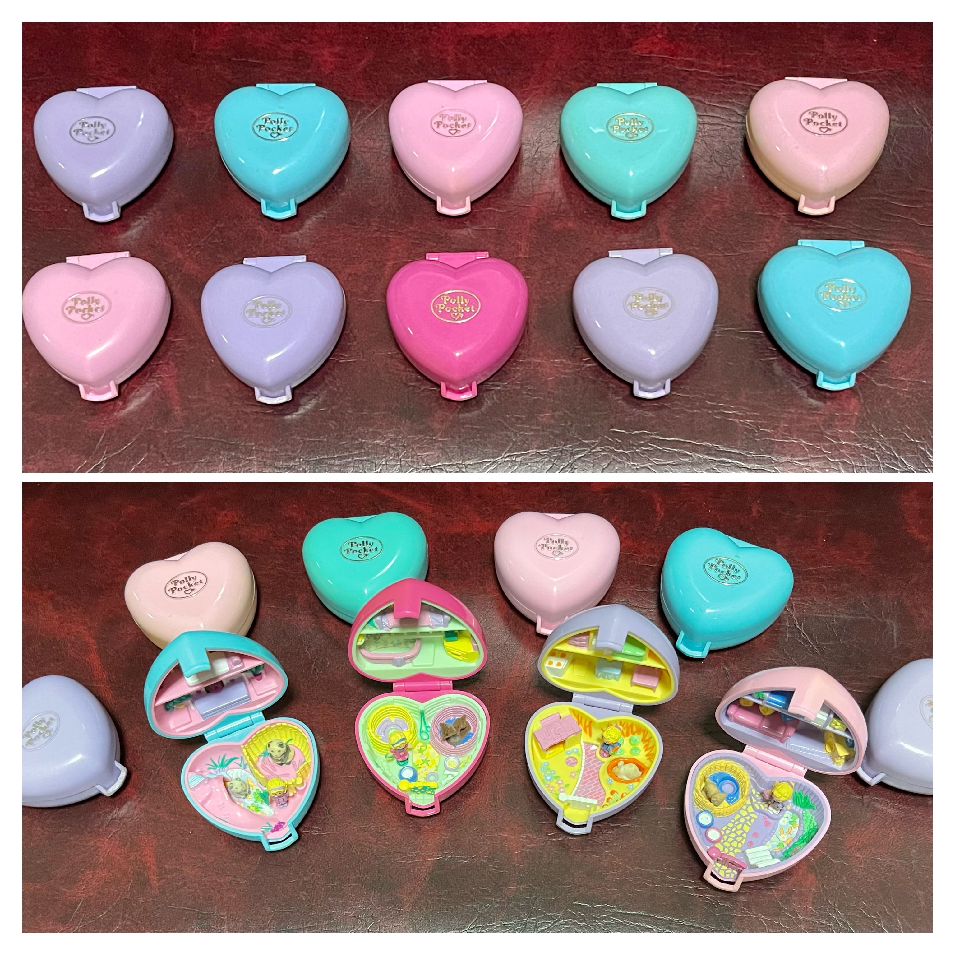1993 Vintage Polly Pocket Heart Compacts, Hobbies & Toys, Memorabilia ...