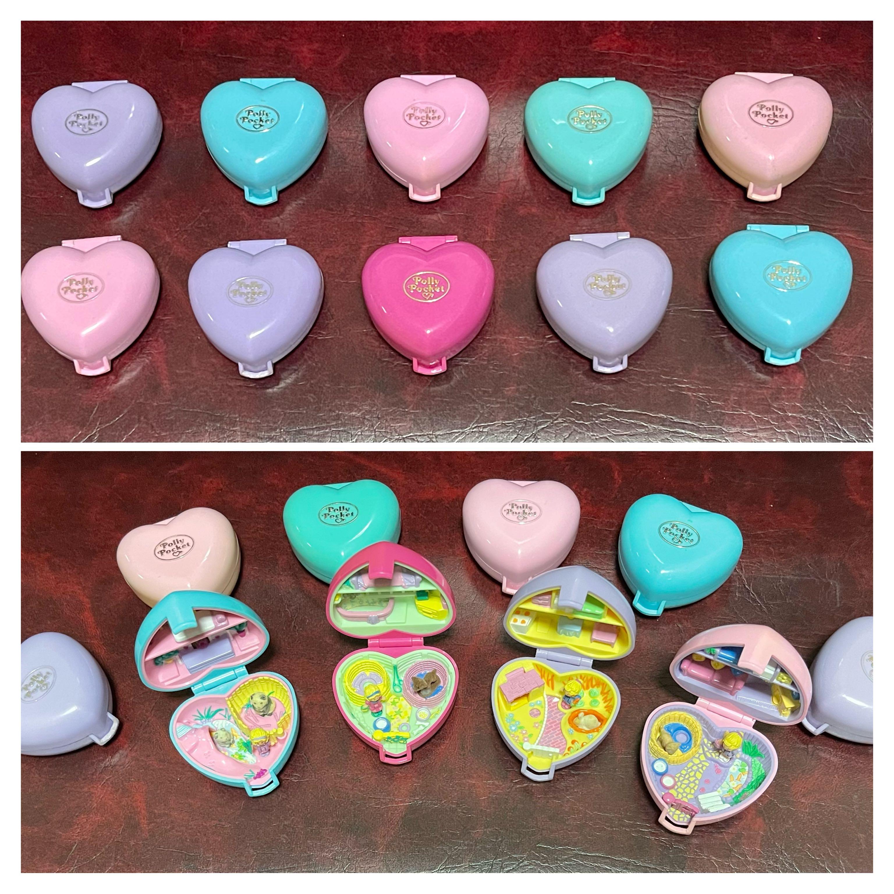 1993 Vintage Polly Pocket Heart Compacts, Hobbies & Toys, Memorabilia ...