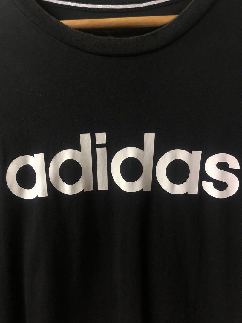 Adidas Script Logo, Men's Fashion, Tops & Sets, Tshirts & Polo Shirts ...