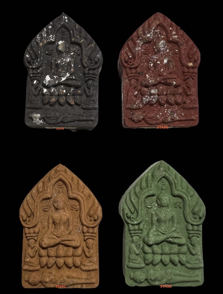 AJ Pleng Boonyuen Black, Brown, Red & Green Wahn Prai Phra Khun Paen ...