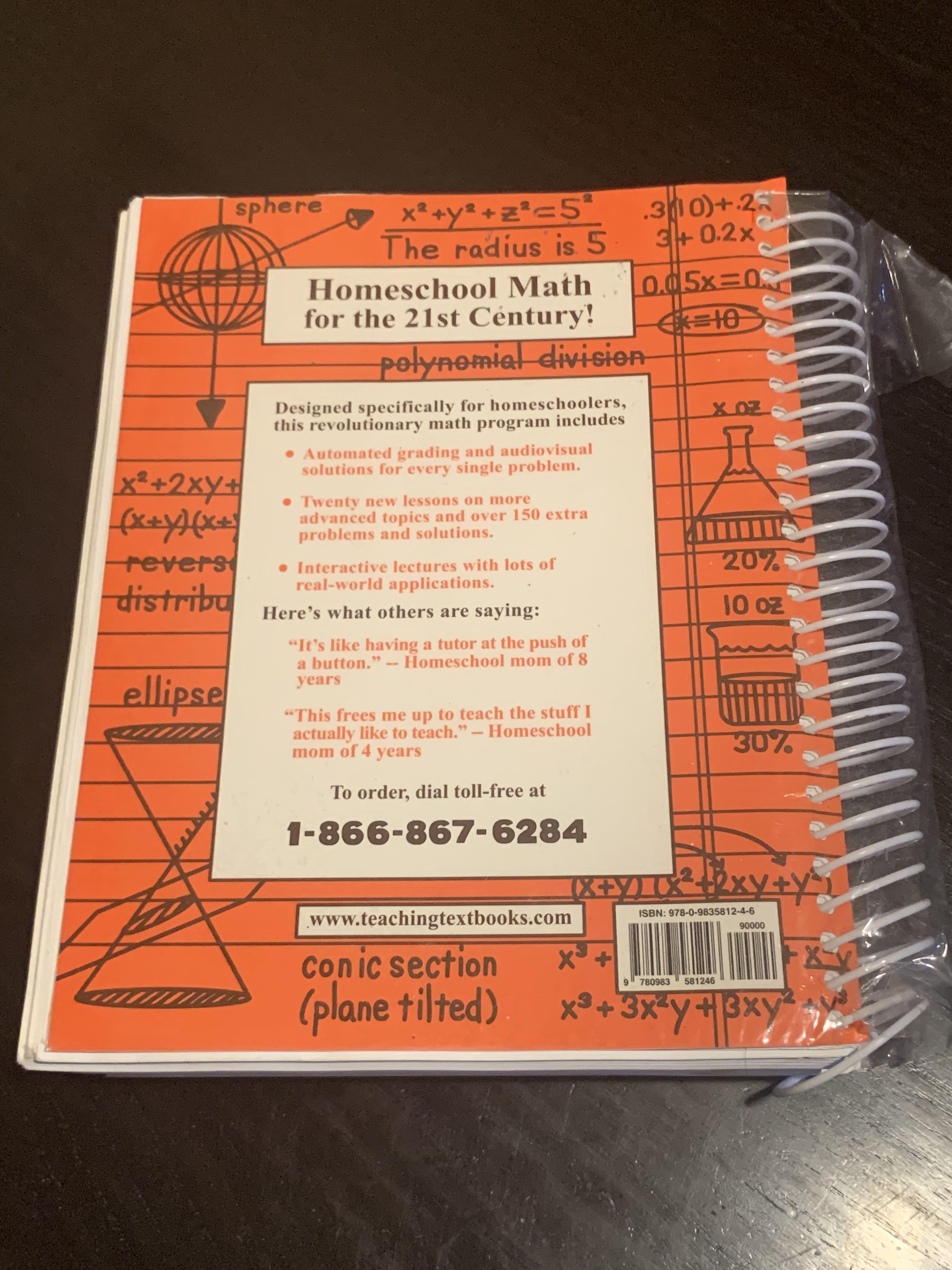 Algebra 2: A Teaching Textbook 2.0 by Greg and Shawn Sabouri, Hobbies ...