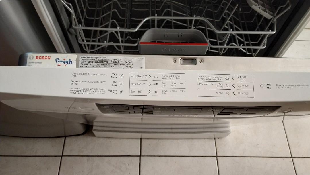 Bosch dishwasher silence plus latest technology with short cycle,less ...
