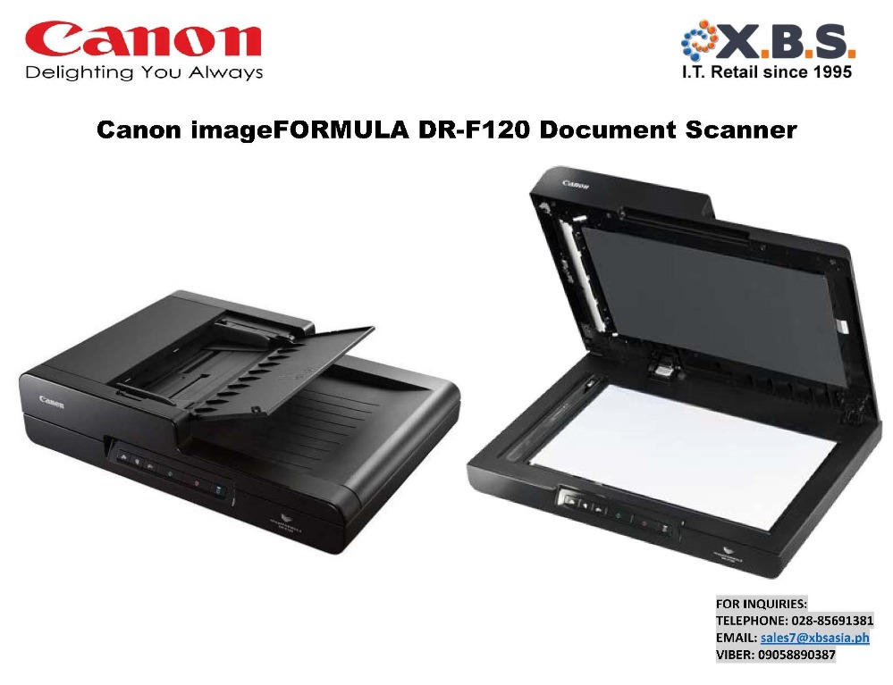 Canon imageFORMULA DR-F120 Document Scanner, Computers & Tech, Printers ...