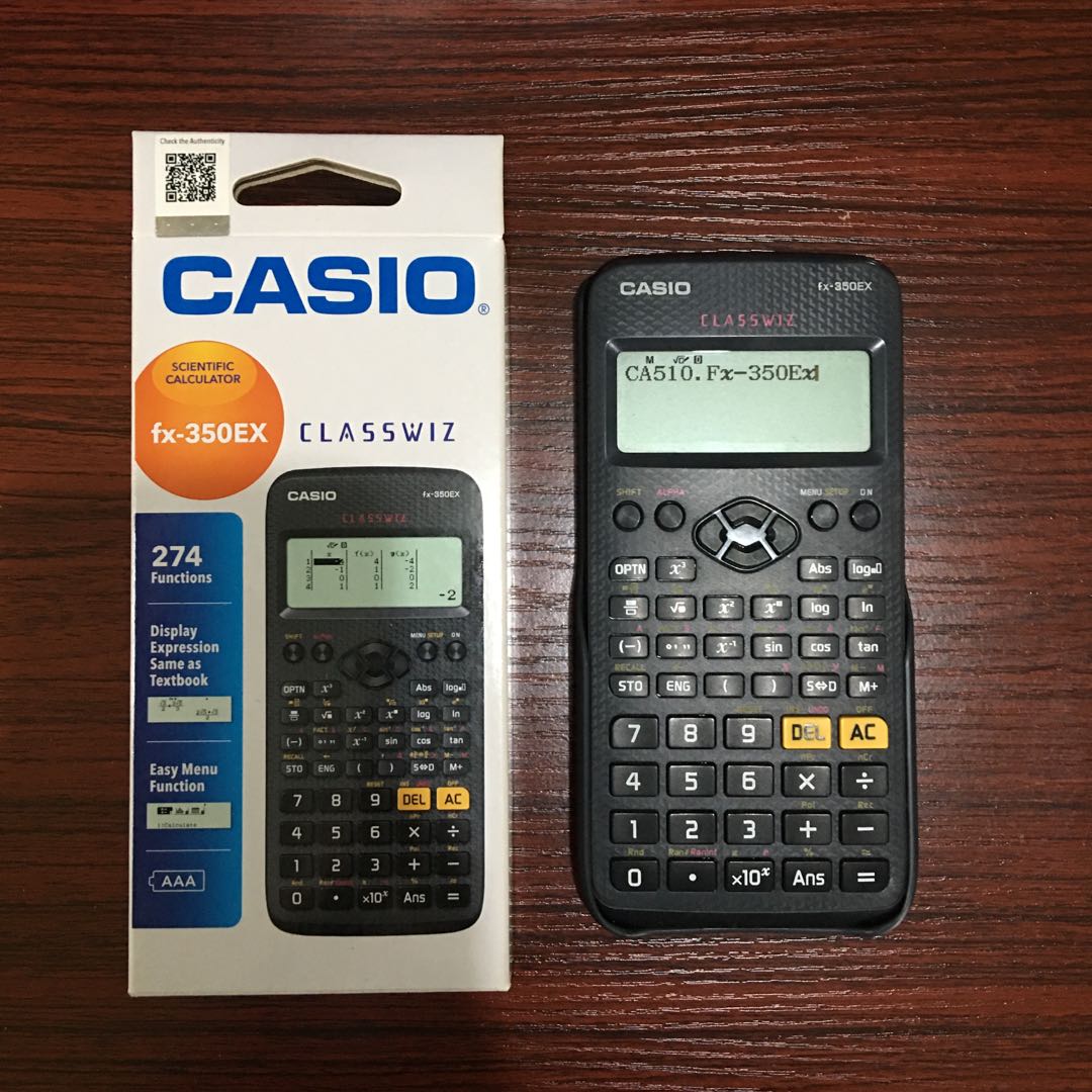 Casio fx-350EX, Hobbies & Toys, Stationary & Craft, Stationery & School ...