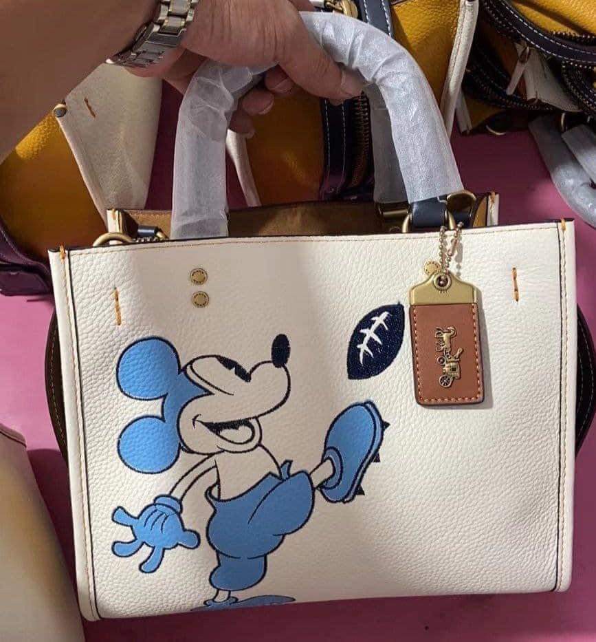 Coach Rogue with Mickey Mouse Print, Women's Fashion, Bags & Wallets ...