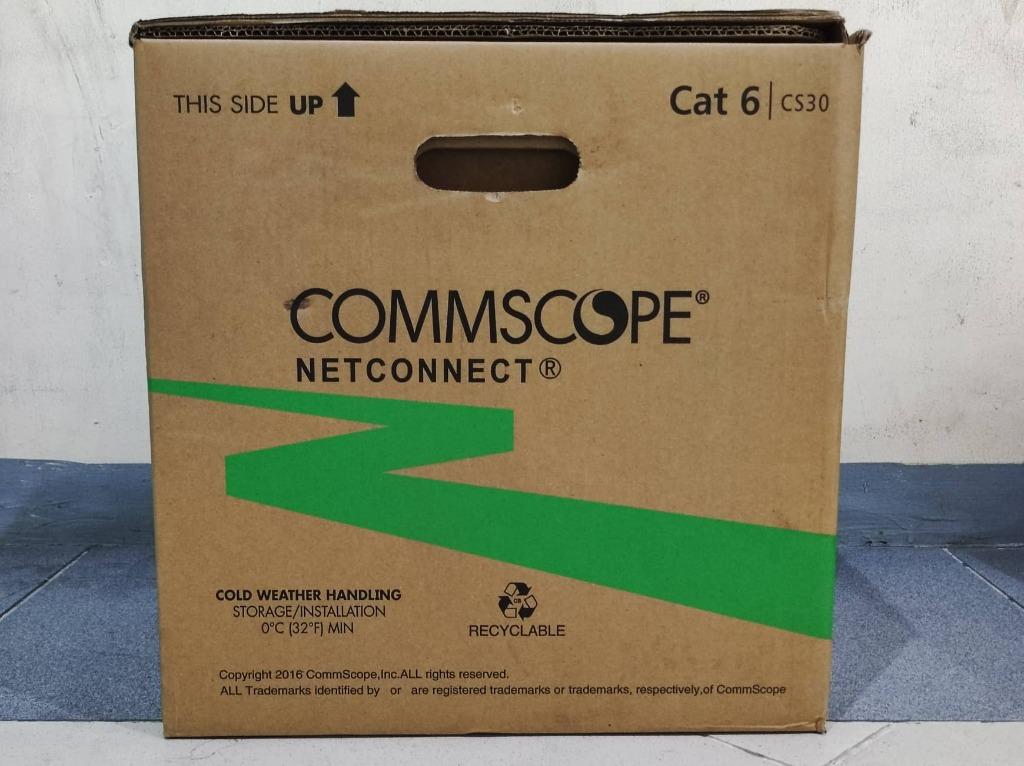 COMMSCOPE UTP Cat6 Pure Copper 305M- Grey/Blue, Computers & Tech, Parts ...