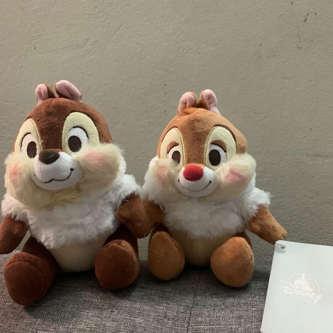 Disney Chip & Dale white hood chipmunk plush toy, Hobbies & Toys, Toys ...