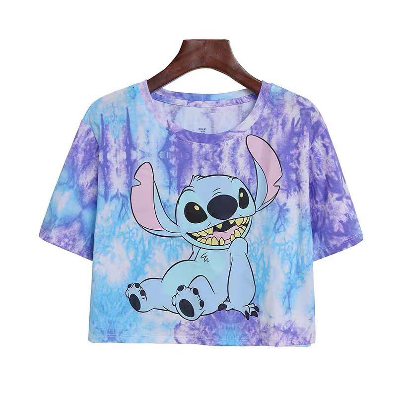 Disney Stitch Crop Top, Women's Fashion, Tops, Shirts on Carousell