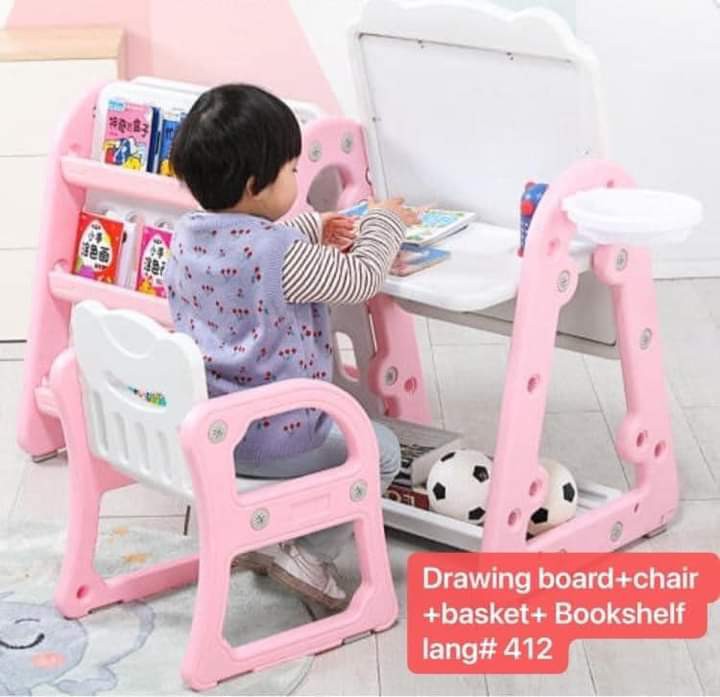 Drawing board with table and chair, Babies & Kids, Baby Nursery & Kids ...