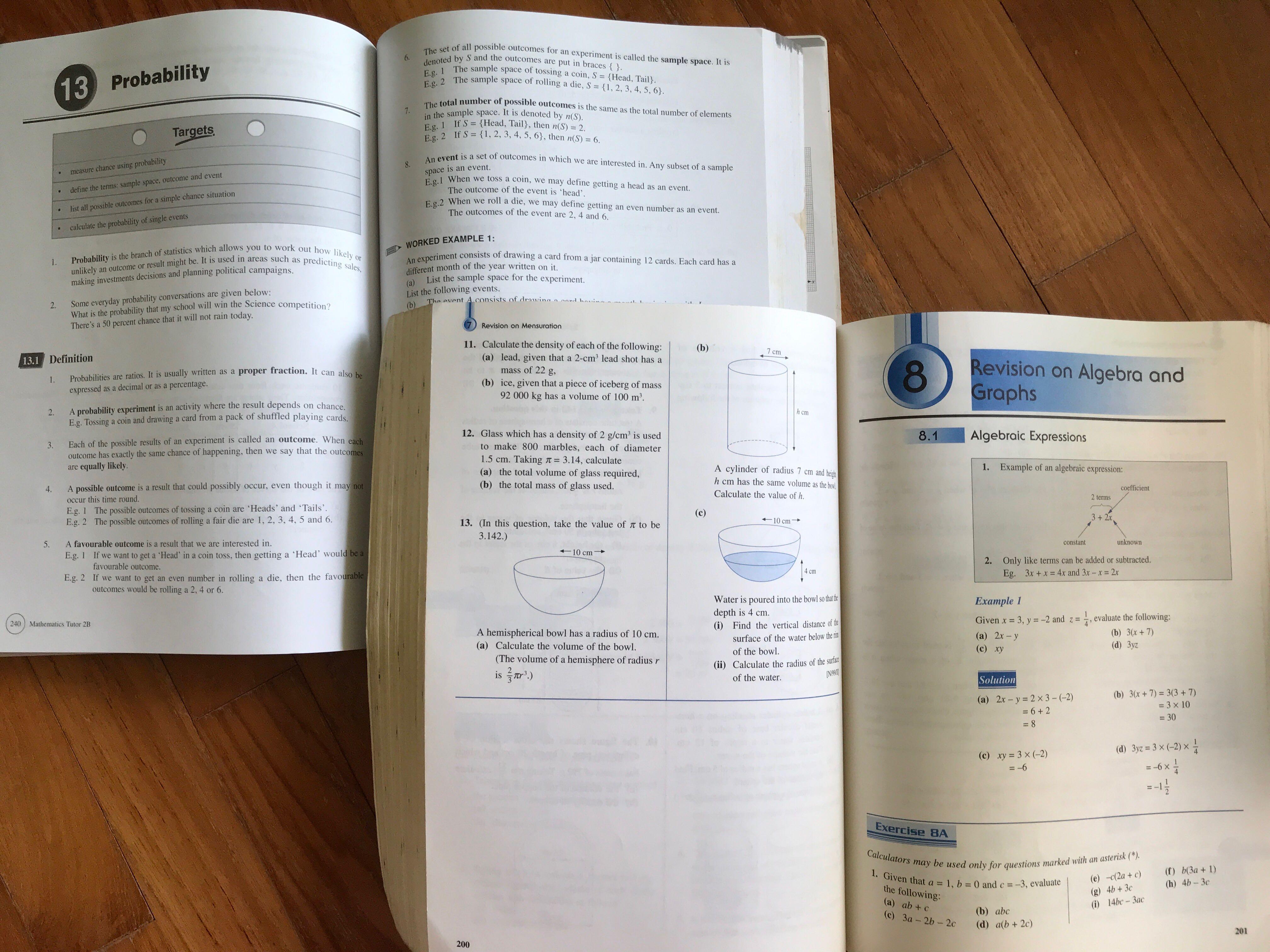 English & Mathematics Textbooks & Assessment Books (Primary & Secondary ...