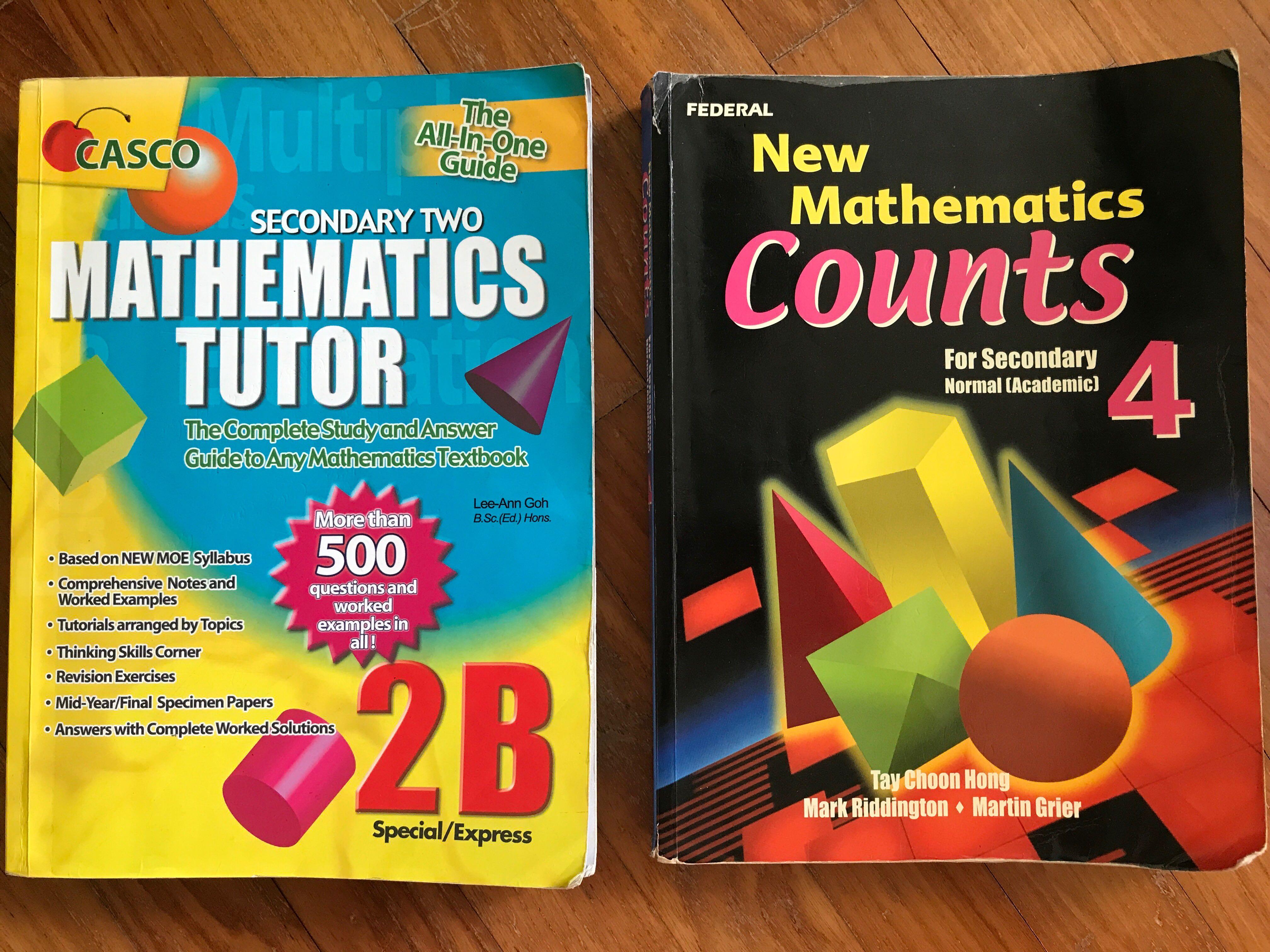 English & Mathematics Textbooks & Assessment Books (Primary & Secondary ...