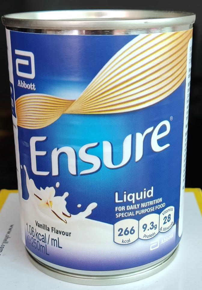 ENSURE Liquid Nutrition Milk 250ml Vanilla, Food & Drinks, Other Food ...