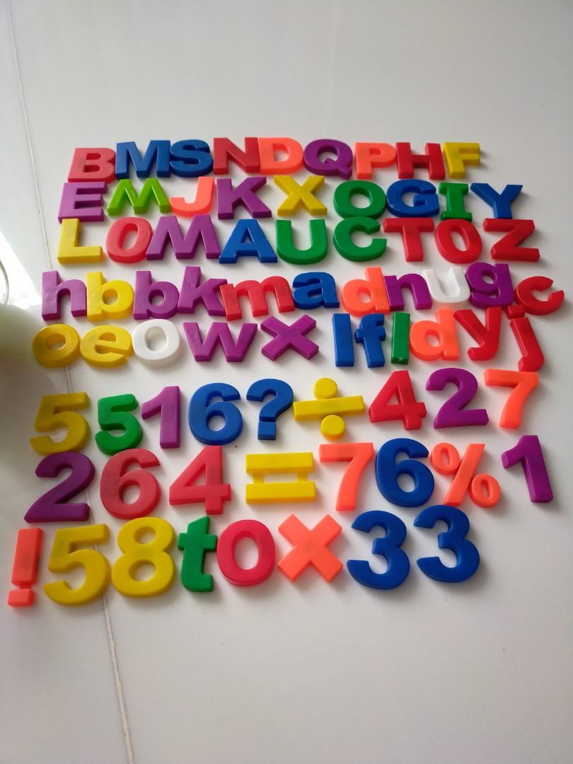 FIRST CLASSROOM MAGNETIC LETTERS & NUMBERS MK-R-997, Toys ...