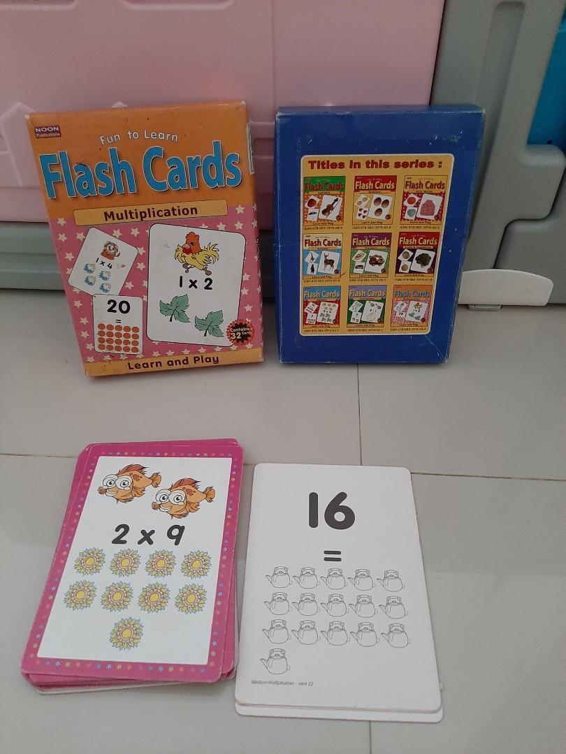 Flashcard perkalian, Toys & Collectibles, Permainan Papan & Kartu di ...