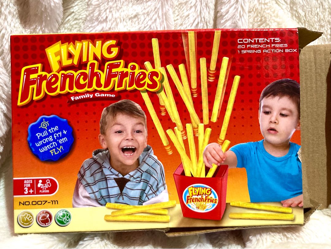 Flying French Fries Family Game, Hobbies & Toys, Toys & Games on Carousell
